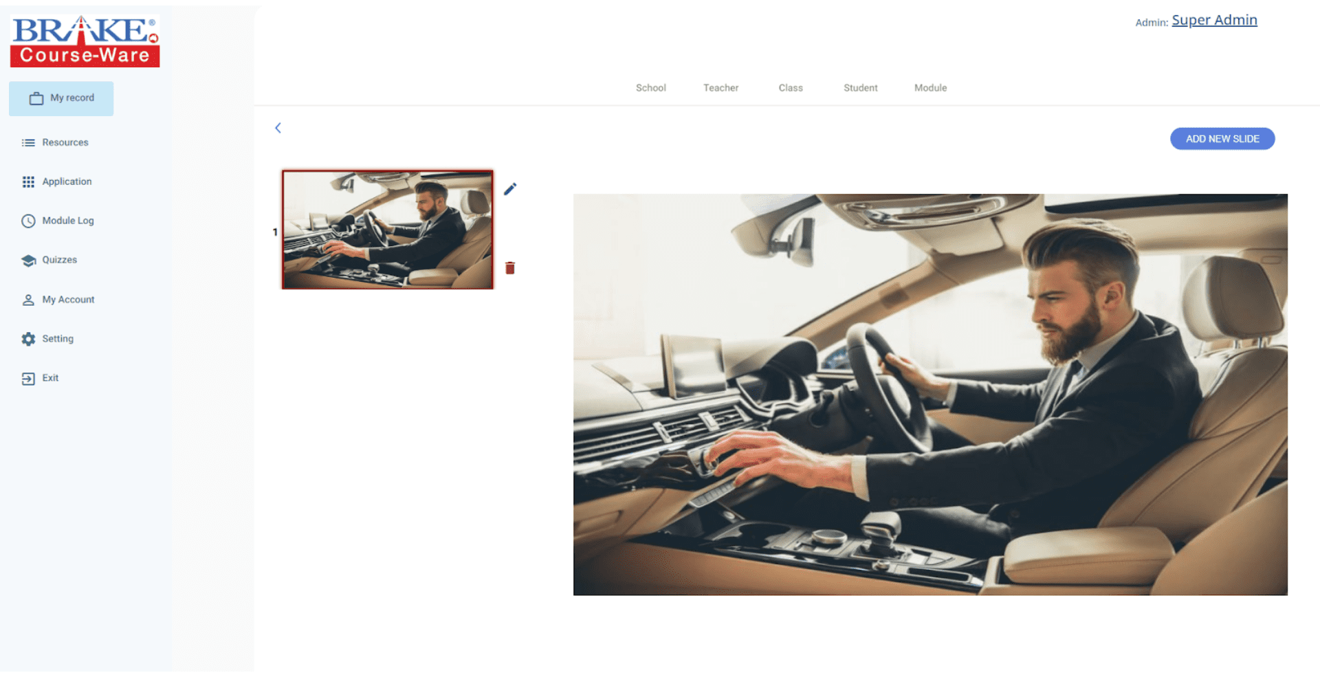 BRAKE - web platform to conduct online courses